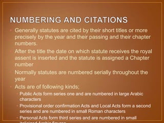 Interpretation of Statutes (English Law) | PPTX