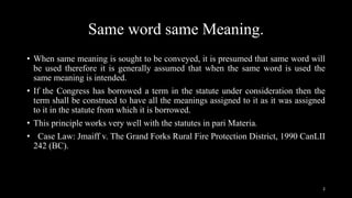 Interpretation of statutes | PPTX