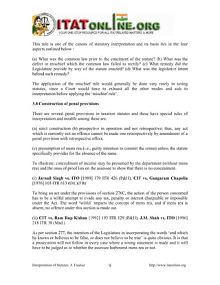 Interpretation of statutes_a_treatise | PDF