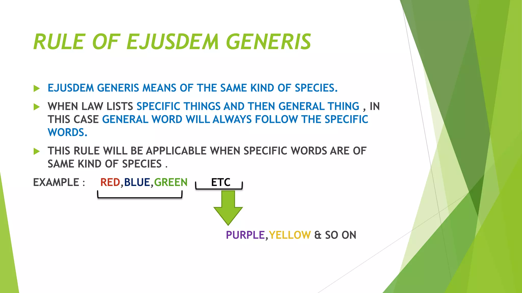 INTERPRETATION OF STATUTES - MEANING,NEED,OBJECT,KINDS AND RULES | PPTX