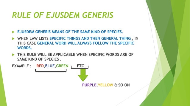 INTERPRETATION OF STATUTES - MEANING,NEED,OBJECT,KINDS AND RULES | PPTX ...