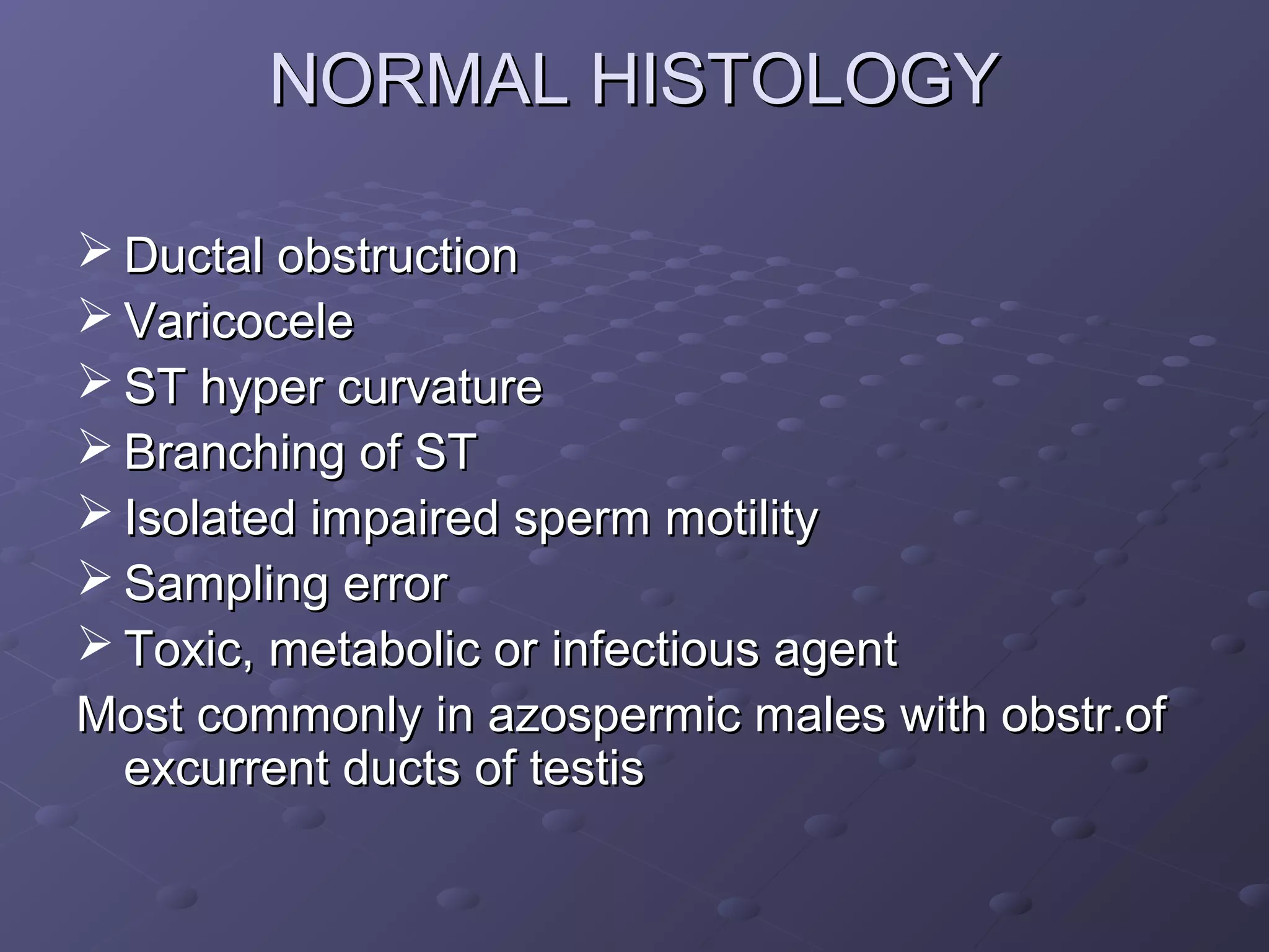 Interpretation of testicular biopsy | PPT