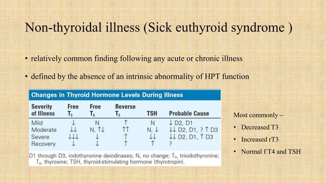 Interpretation Of Thyroid Function Tests And Scanpptx Thyroid Disorders Endocrine And