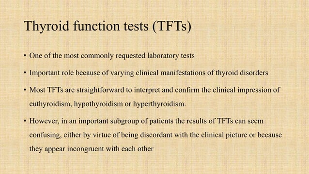 Interpretation Of Thyroid Function Tests And Scanpptx Thyroid Disorders Endocrine And