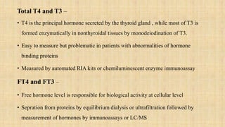 Interpretation of Thyroid Function Tests and Scan.pptx