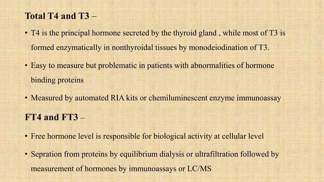 Interpretation of Thyroid Function Tests and Scan.pptx | Thyroid ...