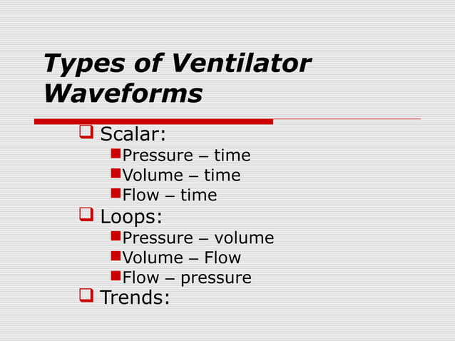 Interpretation of ventilator graphics | PPT