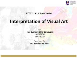Interpretation of visual art1 | PPT