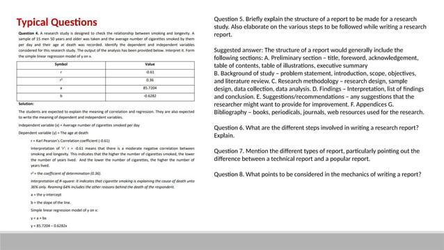 Interpretation & Report Writing in Business Research | PPT