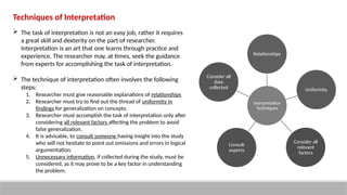 Interpretation & Report Writing in Business Research | PPT