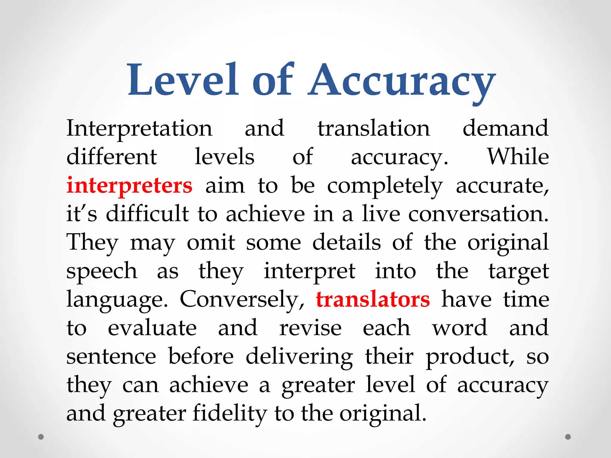 Interpretation Vs Translation Ppt