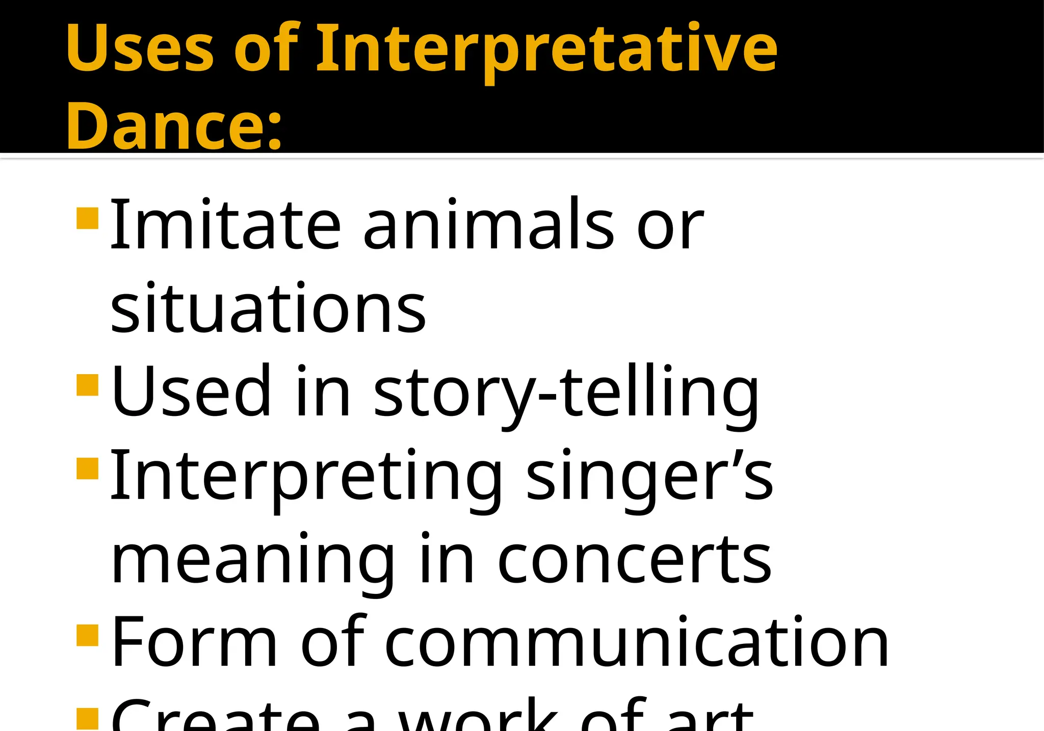 Interpretative dance in MAPEH 6 Lesson.pptx