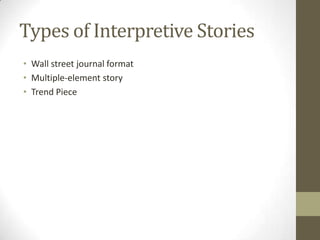 Interpretative (interpretive) reporting | PPTX