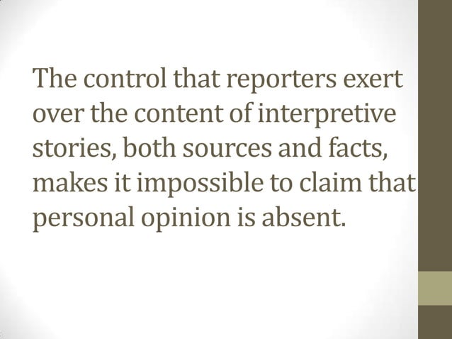 Interpretative (interpretive) reporting | PPTX