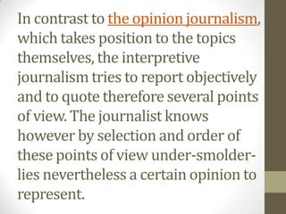 Interpretative (interpretive) reporting | PPTX