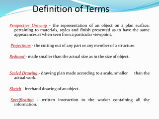 INTERPRET DRAWING AND PLANS Carpentry.pptx