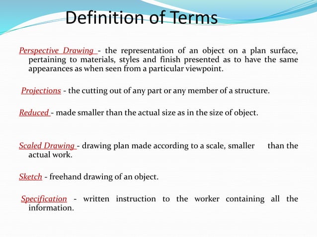 INTERPRET DRAWING AND PLANS Carpentry.pptx | Drawing and Sketching ...