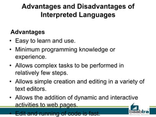 Interpreted and compiled language | PPT