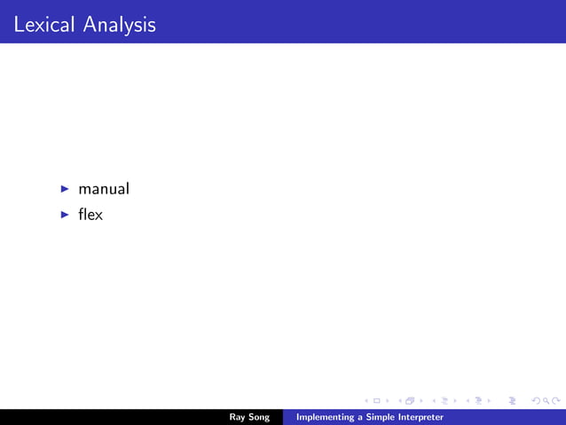 Implementing a Simple Interpreter | PPT