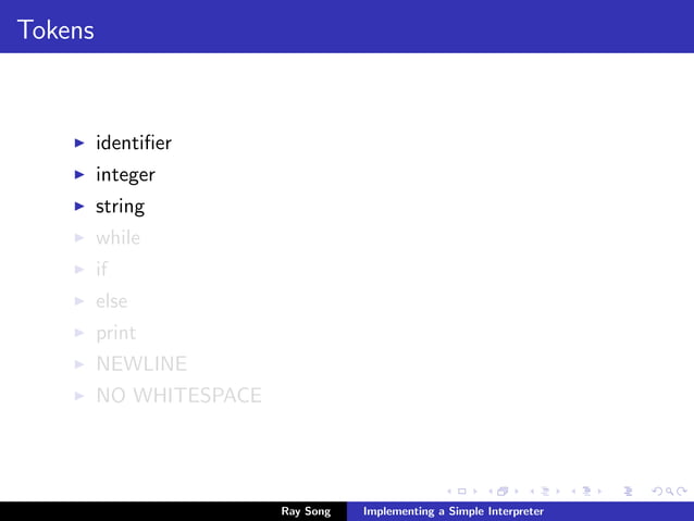 Implementing a Simple Interpreter | PPT