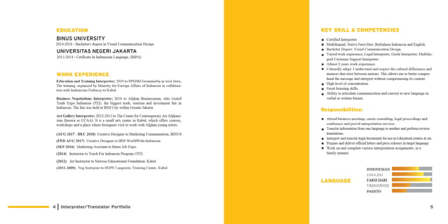 Interpreter/translator portfolio | PDF