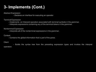 Interpreter Design Pattern | PPTX