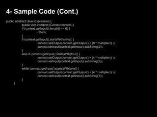 Interpreter Design Pattern | PPTX