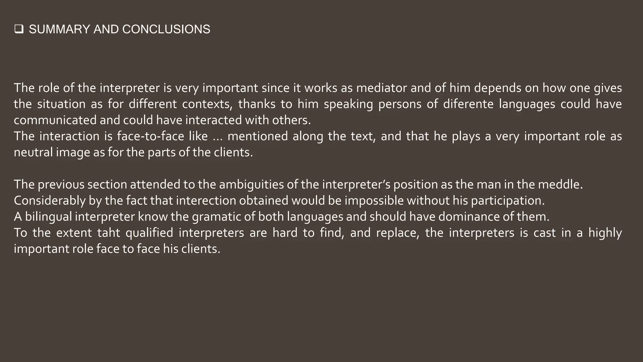 Interpreters | PPT