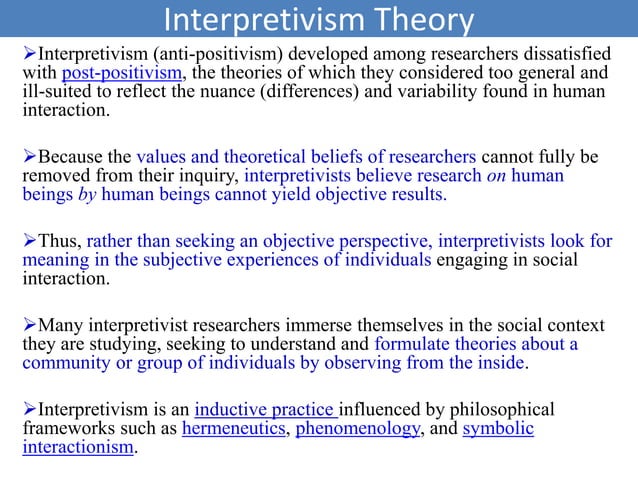 Interpretevism vs positivism | PPTX | Science