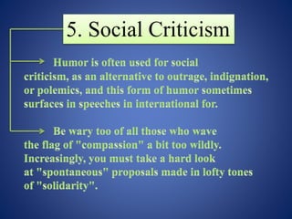 Humor, Sarcasm, Irony, Critique Humor, Social Criticism, Puns ...
