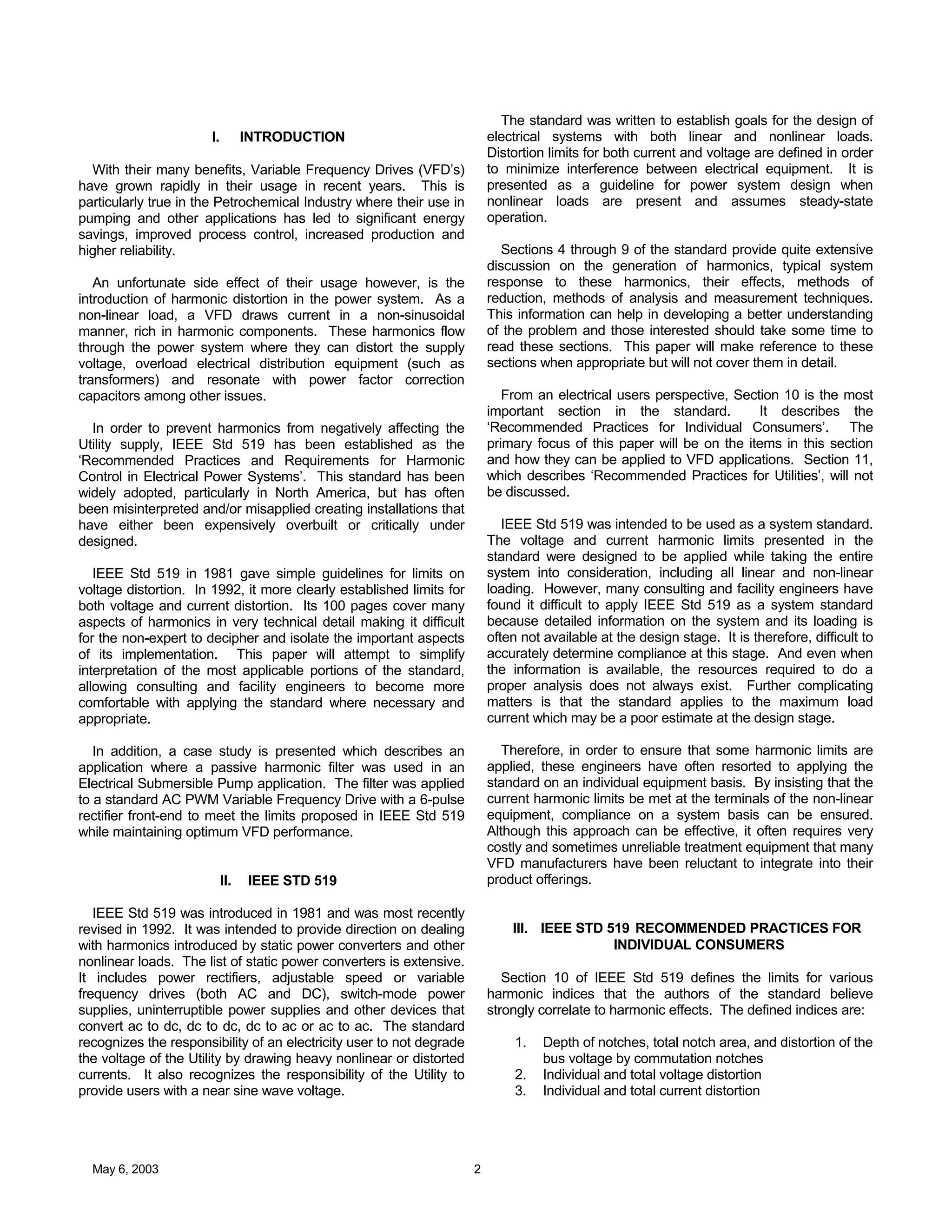 Interpreting ieee-std-519-and-meeting-harmonic-limits-vf ds-pcic-2003-15 | PDF