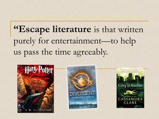 Interpreting and analyzing literature | PPT