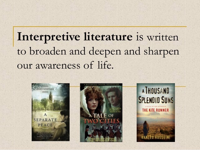 Interpreting and analyzing literature