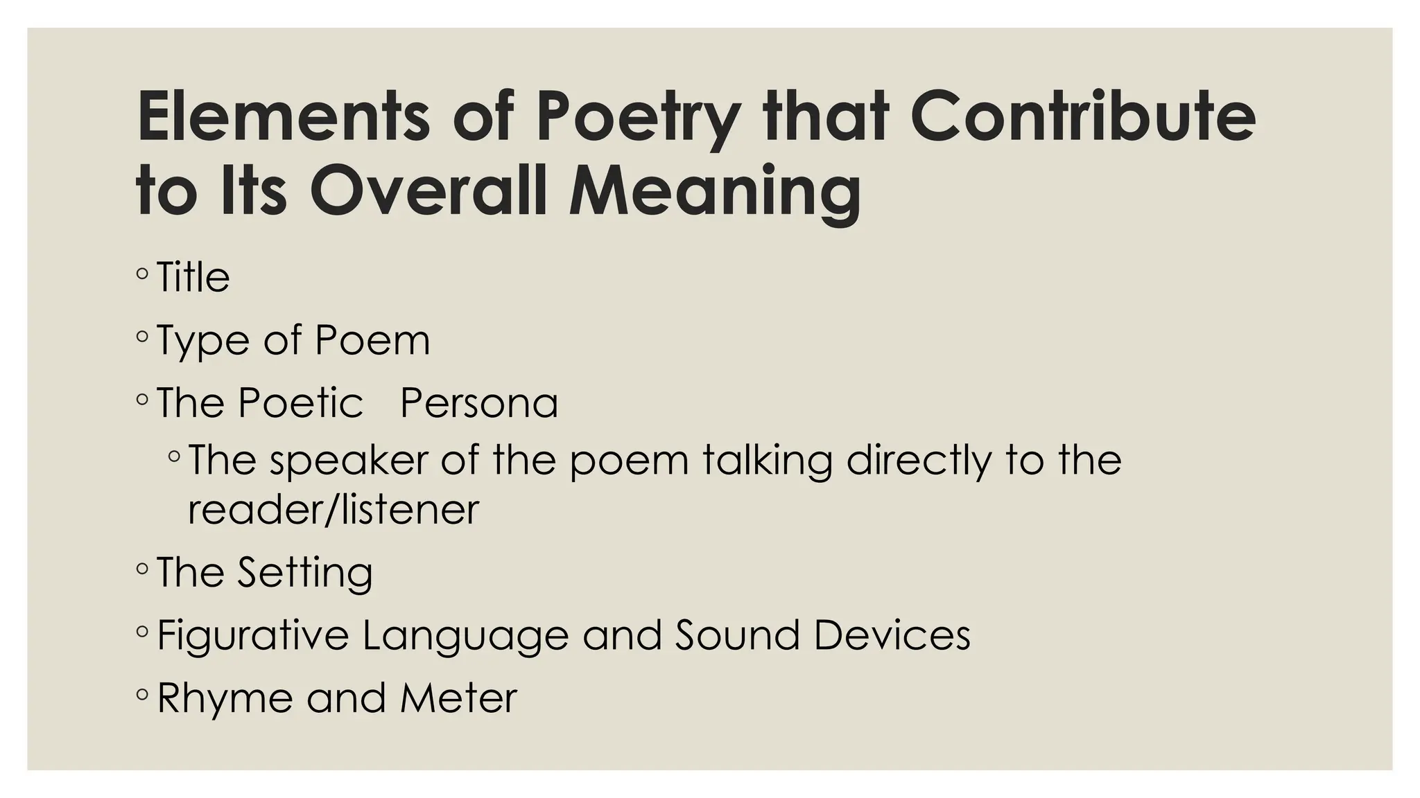 Interpreting a Poem, Figures of Speech, Context in Poetry.pptx
