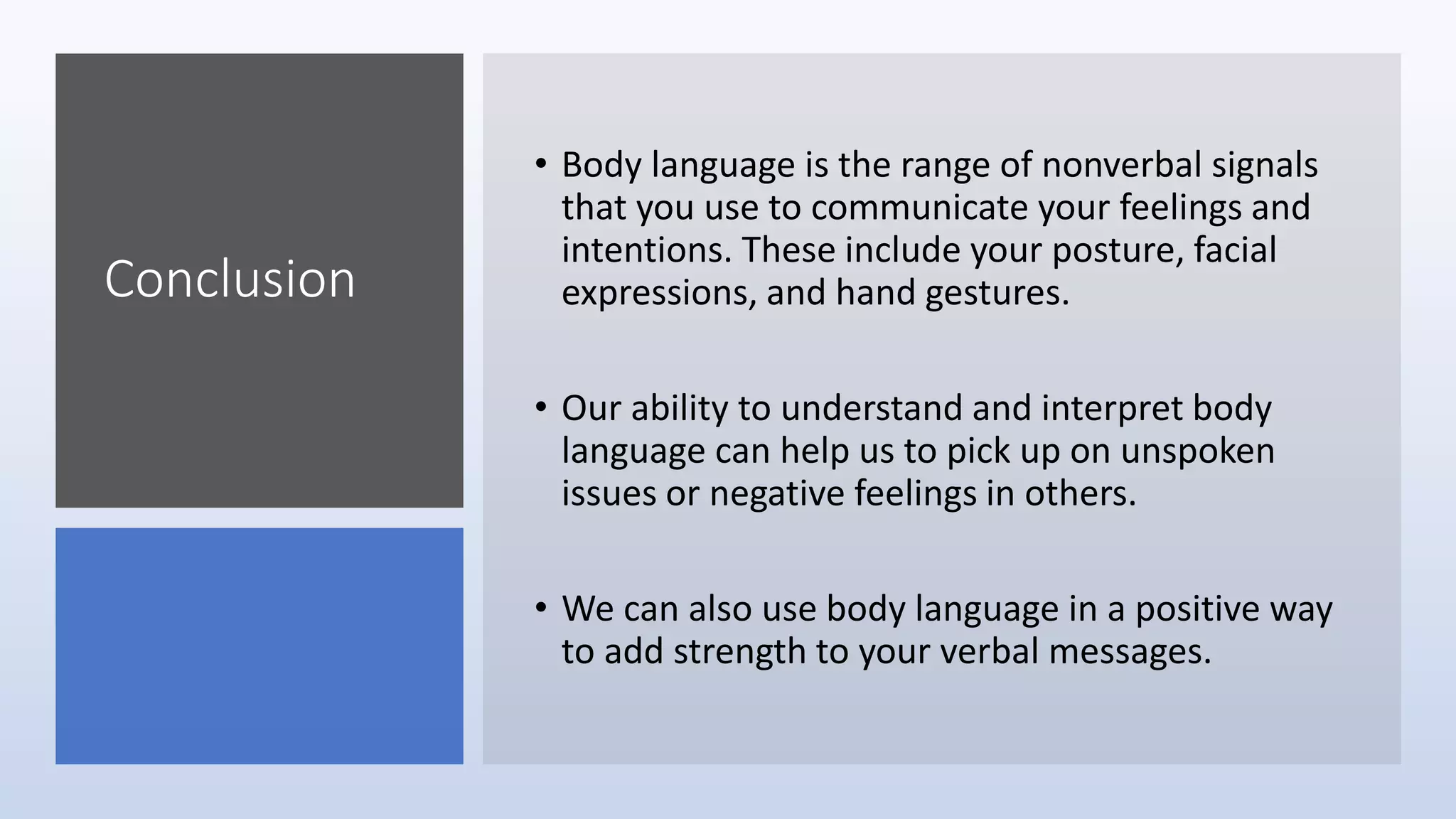 Interpreting body language | PPT