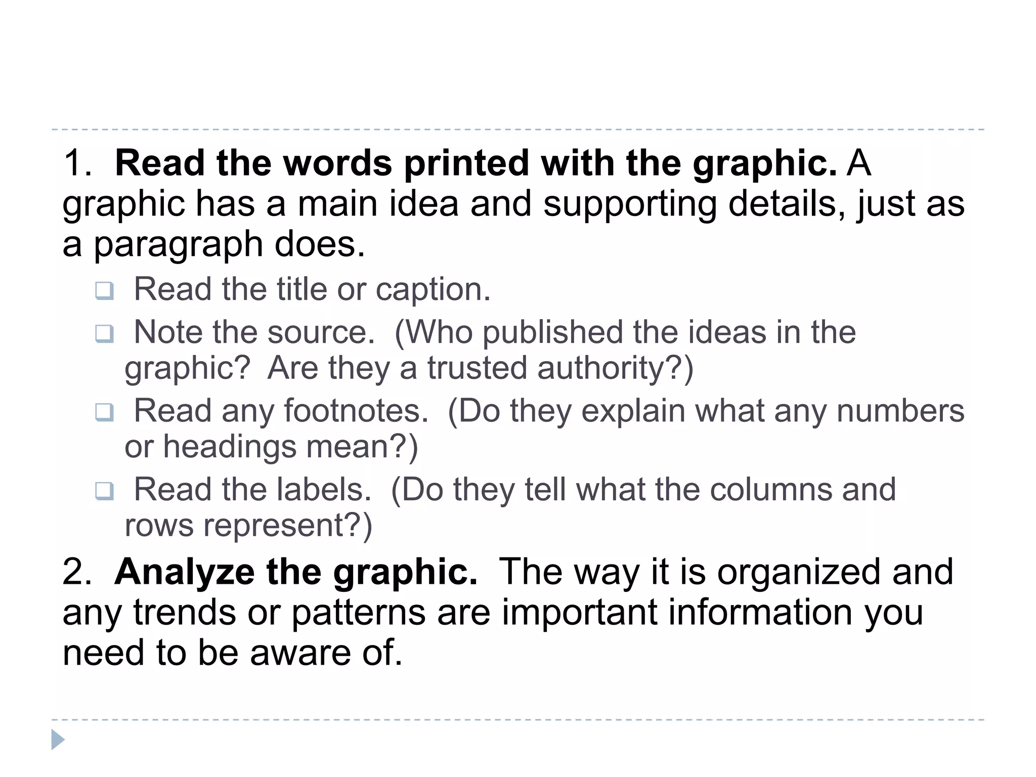 Interpreting charts and graphs | PPTX