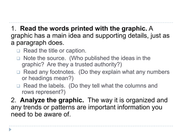 Interpreting charts and graphs | PPTX