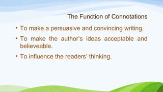 Interpreting Connotations of Words | PPT