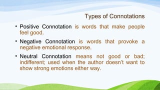 Interpreting Connotations of Words | PPT