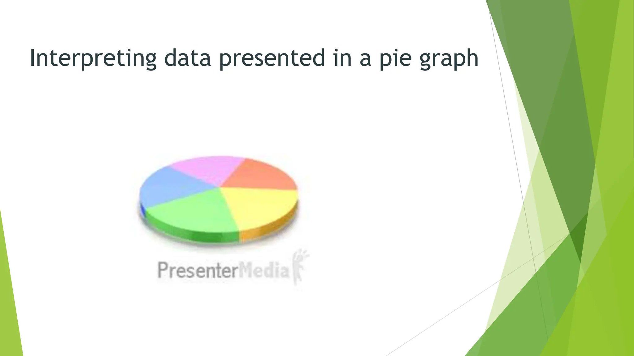 Interpreting data (Pie Graph)for mathematics grade 6 quarter 4 | PPTX