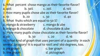 Interpreting data presented in a pie graph | PPTX