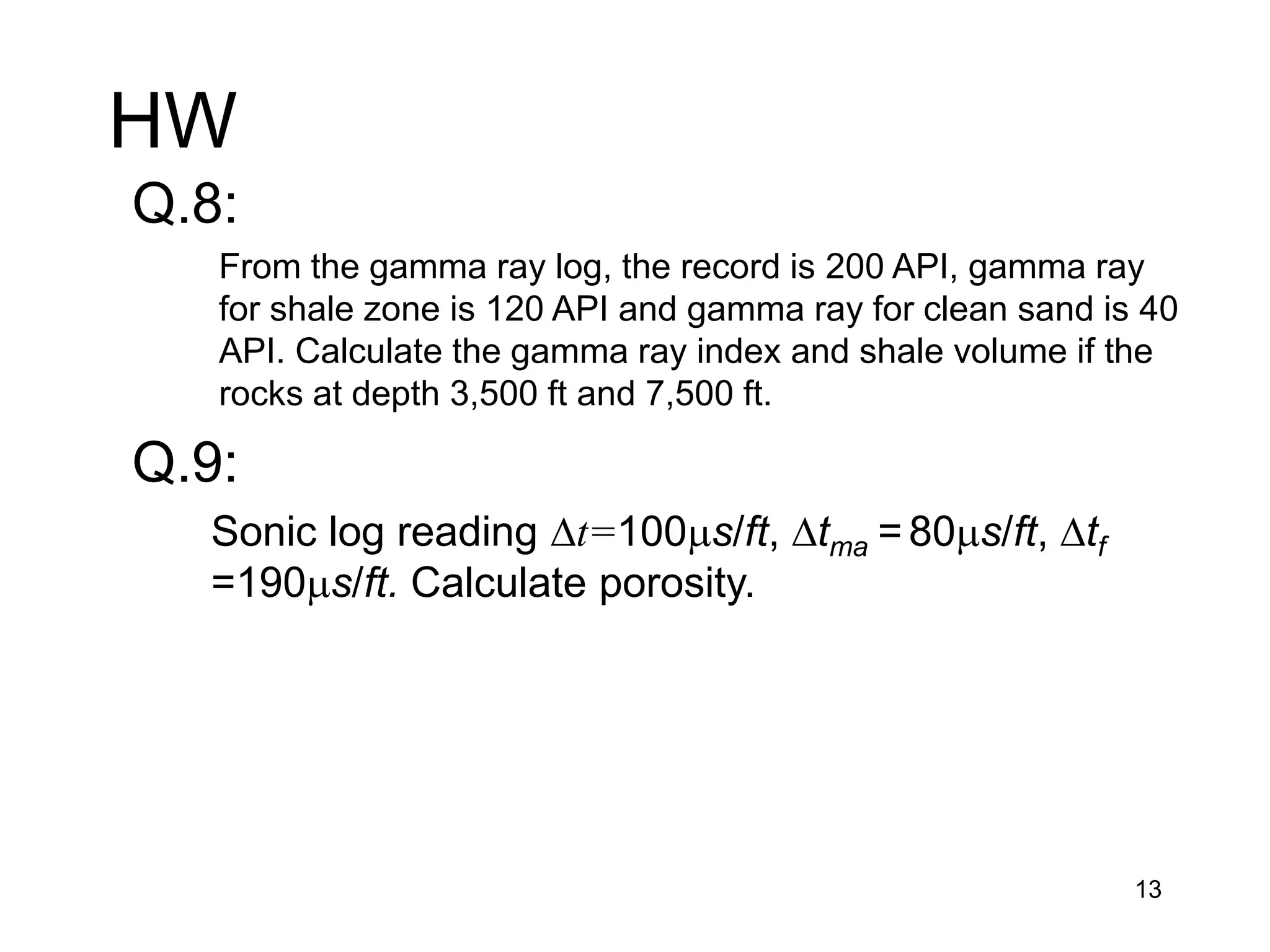 Interpreting geophysical well logs | PDF
