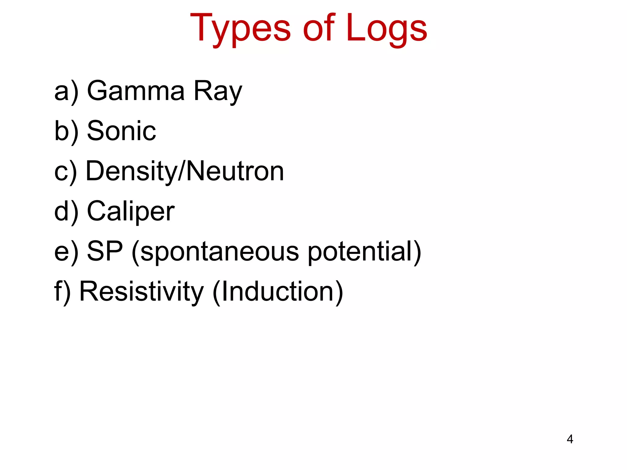 Interpreting geophysical well logs | PDF
