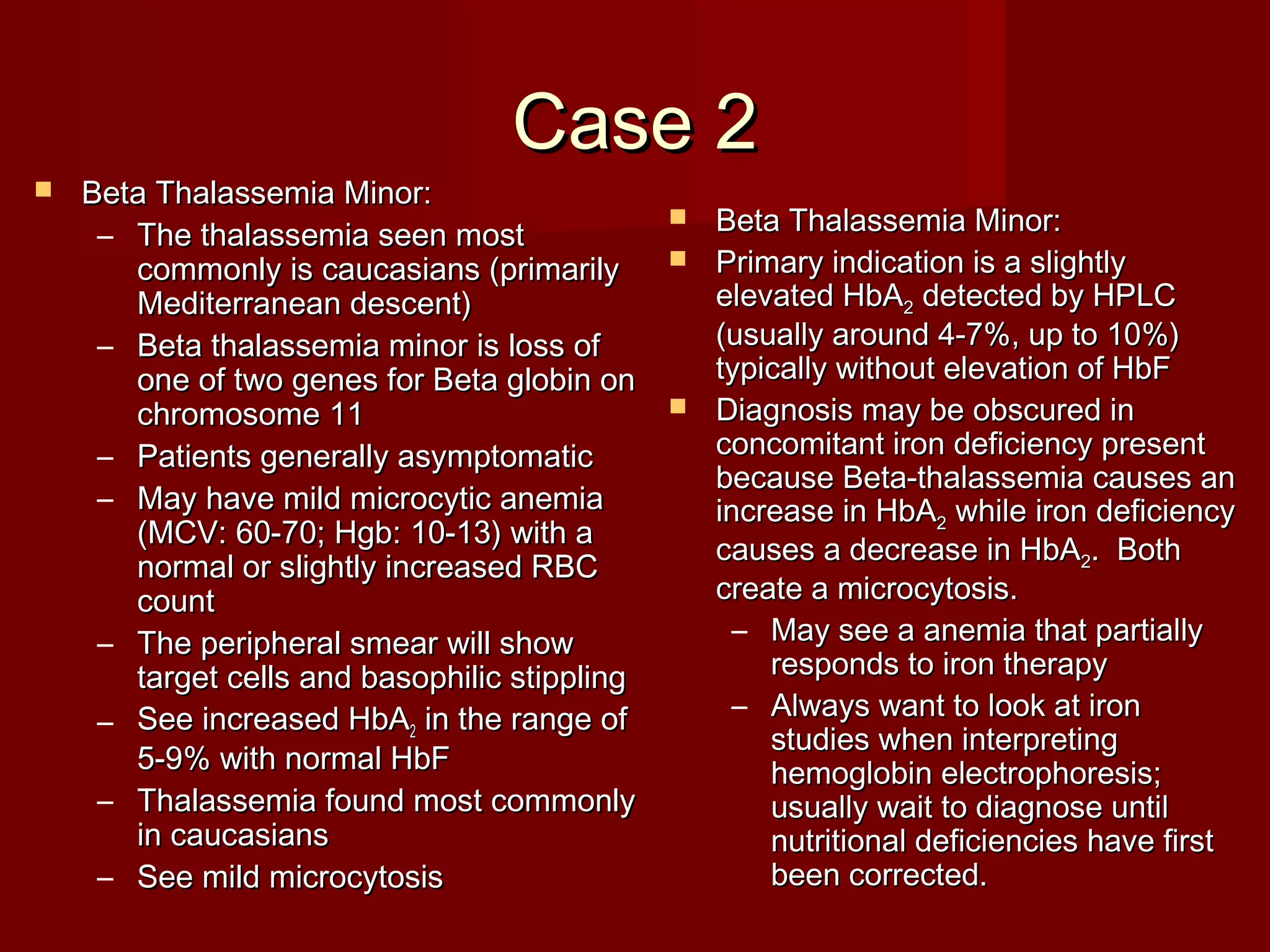 Interpreting Abnormal hemoglobin study | PPT