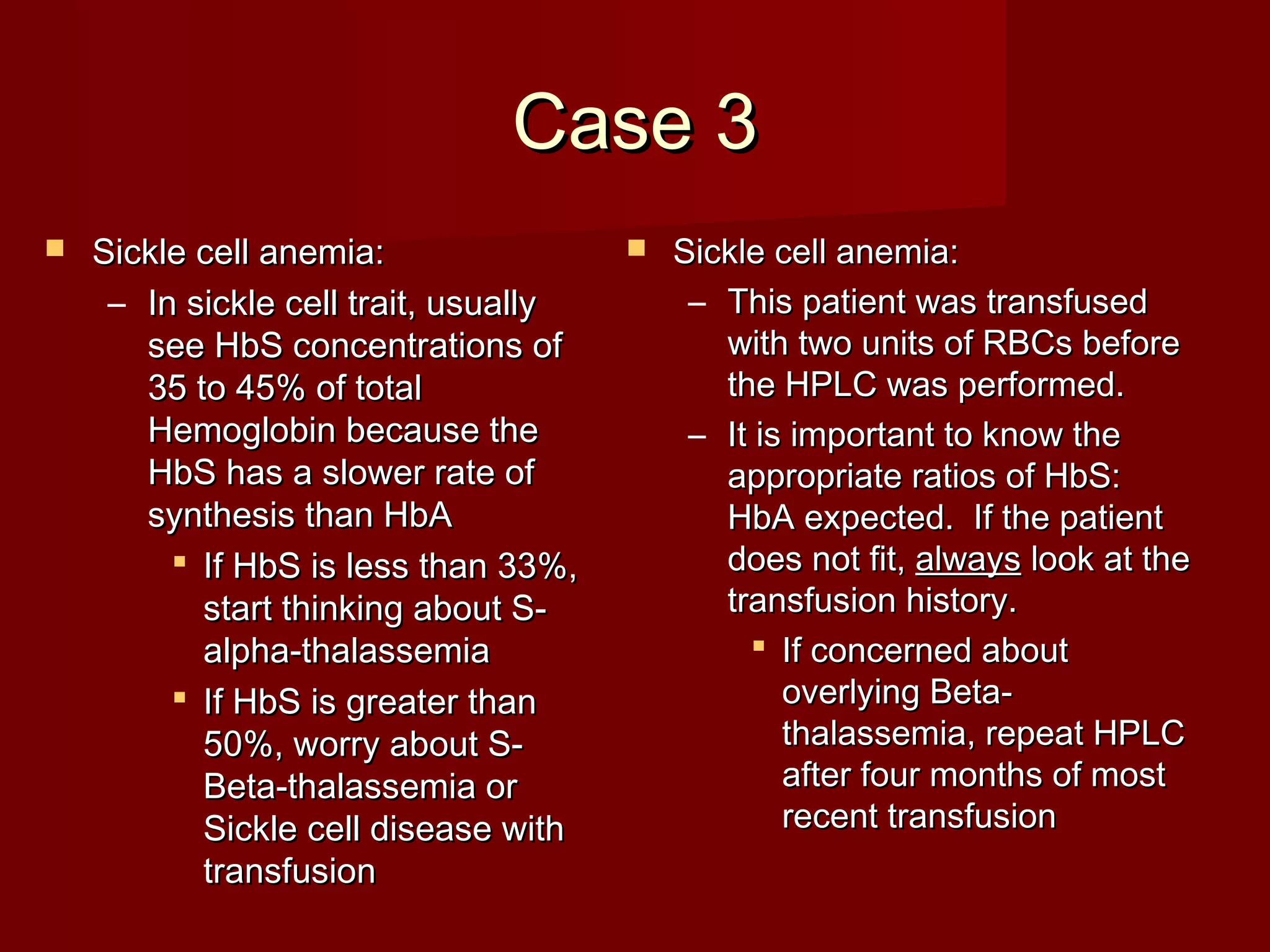 Interpreting Abnormal hemoglobin study | PPT