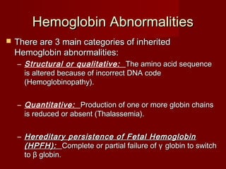 Interpreting Abnormal hemoglobin study | PPT