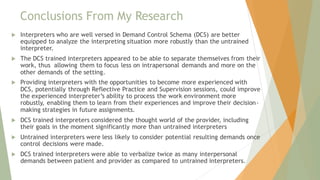 Interpreting is a Practice Profession Improving Professional Performance with Demand-Control ...