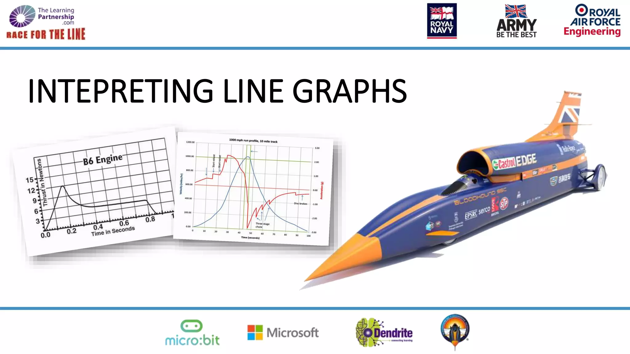 Interpreting line graphs - Race for the Line | PPTX