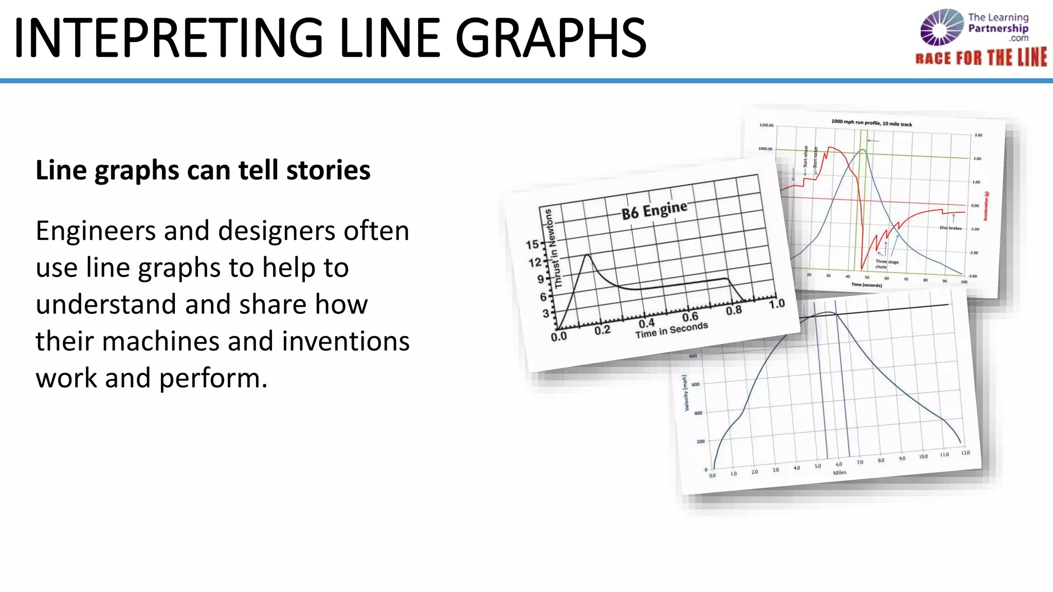 Interpreting line graphs - Race for the Line | PPTX