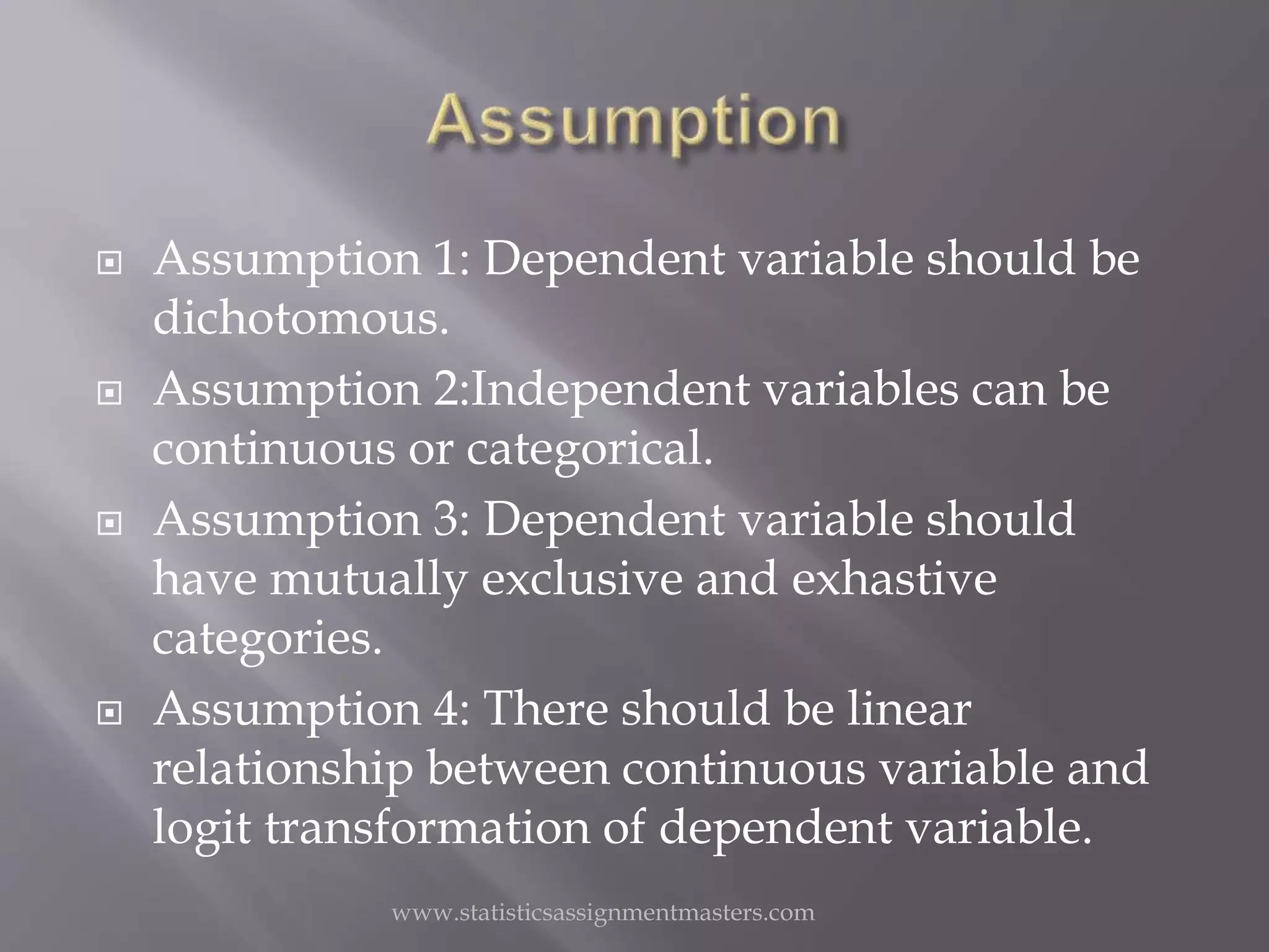 Interpreting logistic regression | PPT